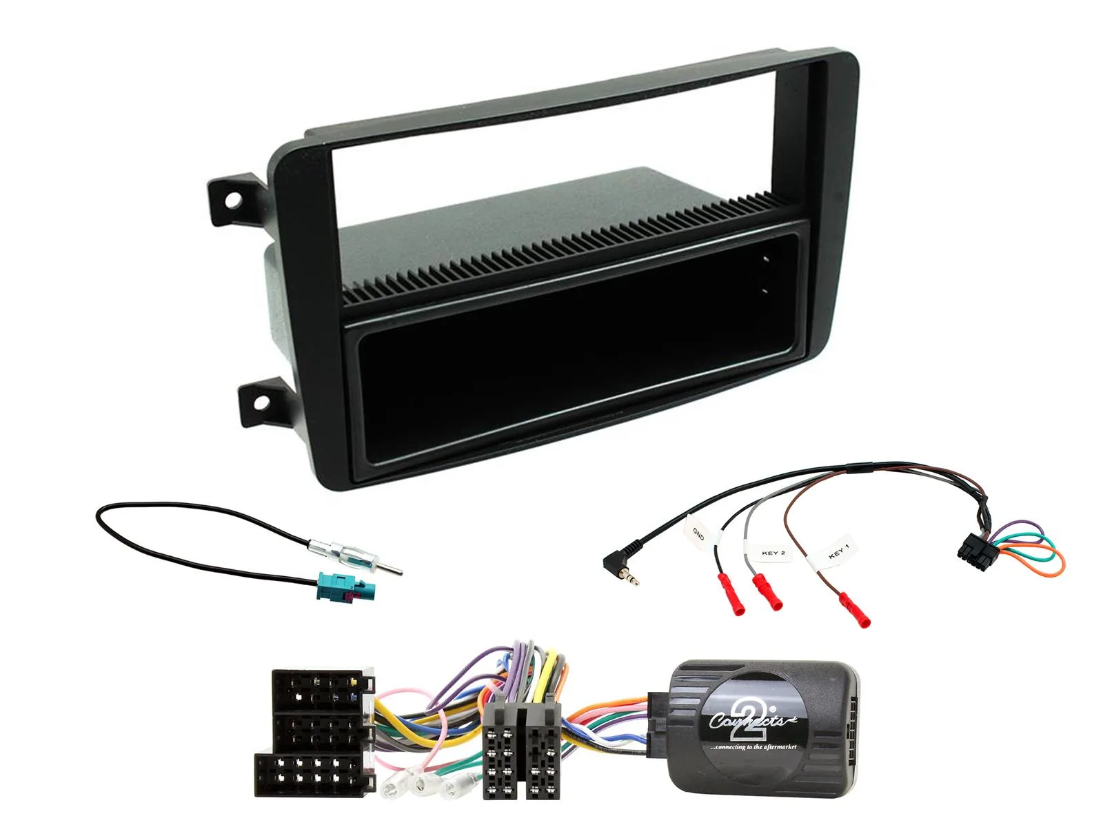 Connects2 Mercedes W203 Fascia Installation Kit with SWC